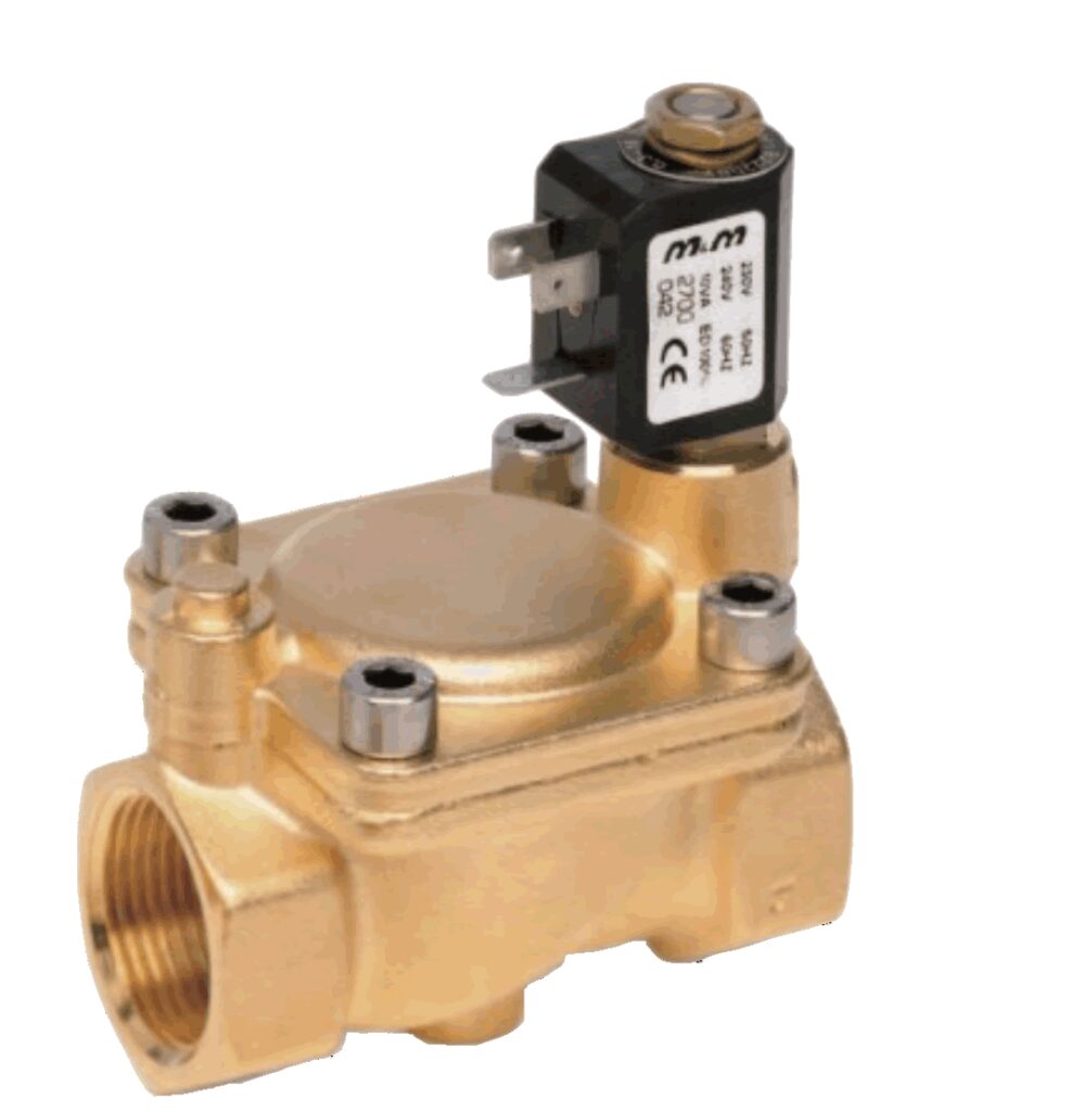 Válvula de Pistón 2/2 vías G 1/2" a 1" a versión compacta - Bronce - M ...